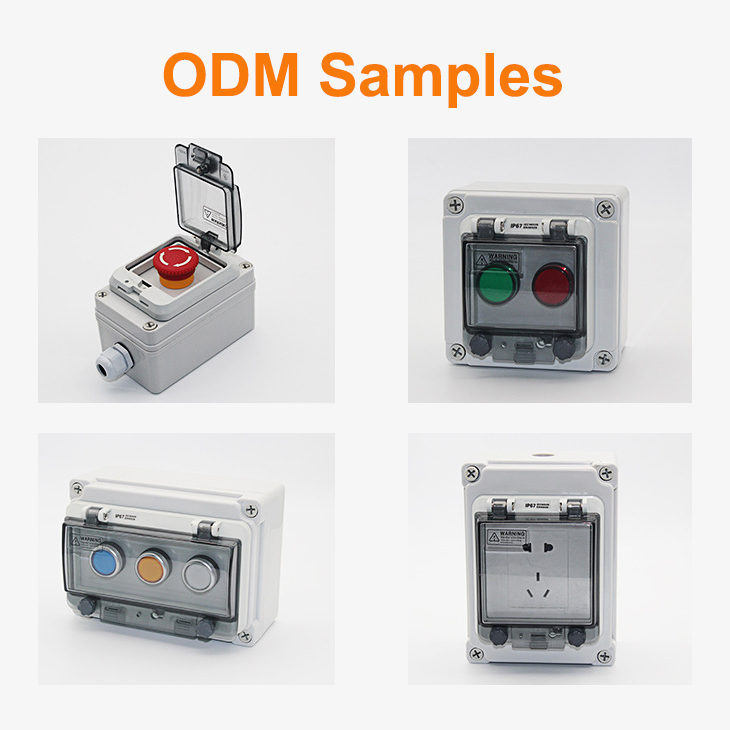 IP65 22mm 1hole,2holes,3holes,4holes,5holes,6holes 86type Plastic ...