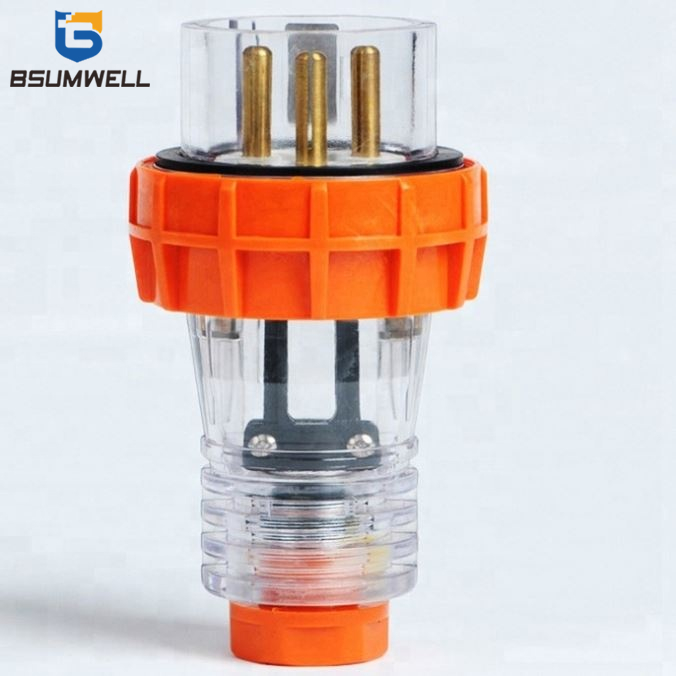 Australian Standard single phase 56P332 3 pin flat 250V 32A waterproof ...